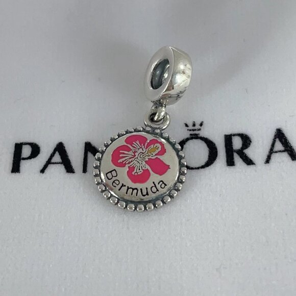 Pandora | Jewelry | Pandora Bermuda Exclusive Flower Dangle Charm ...
